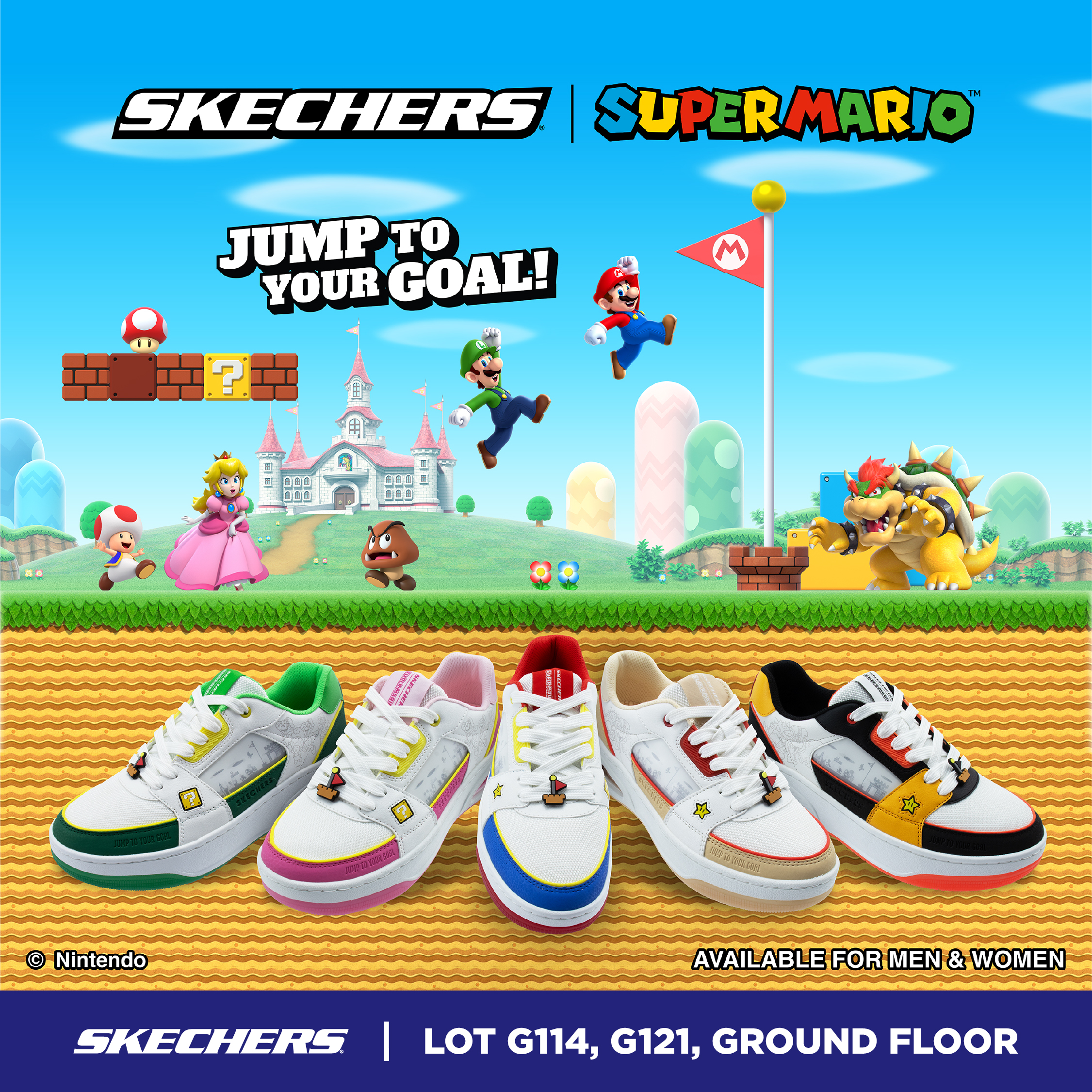 Skechers X Super Mario – the Curve Shopping Mall